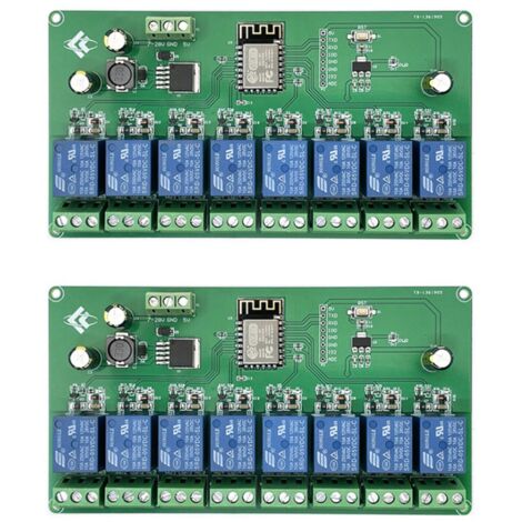 ESP8266 WIFI 8 Channel Relay Module ESP-12F Development Board Power ...