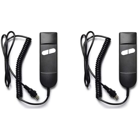 2X Lift Chair Remote Replacement, 5 Pin 2 Button Power Recliner Remote ...