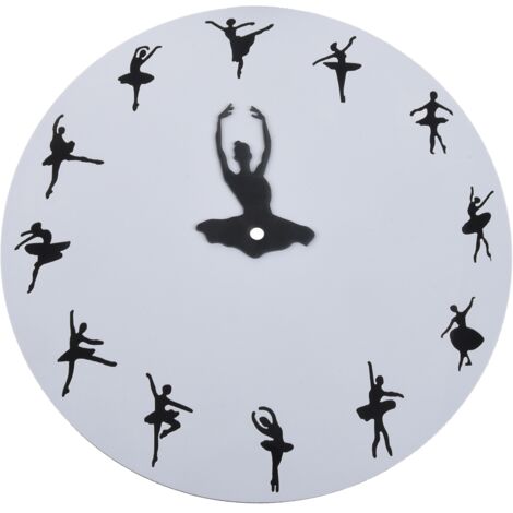 Ballet Time Wall Clock Ballerina Dancer Ballet Decorative Clock Wall ...