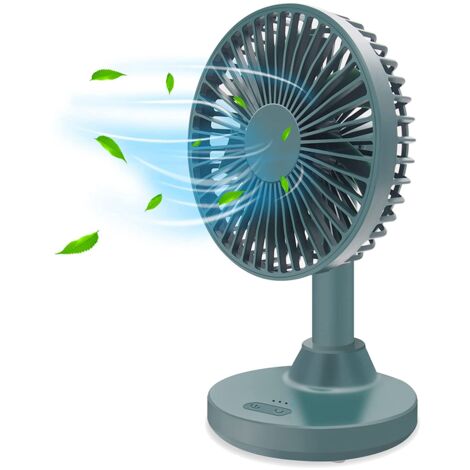 USB Desk Fan,Table Fan Oscillating Fan Head Rotating Adjustment ...