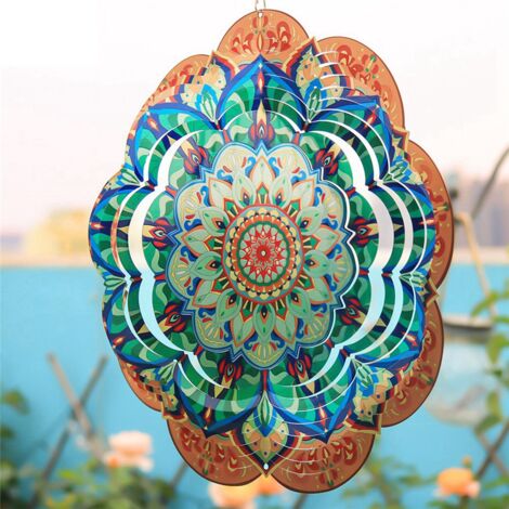 3D Wind Spinners-360 Degree Swivel Hanging Wind Catcher in Outdoor ...