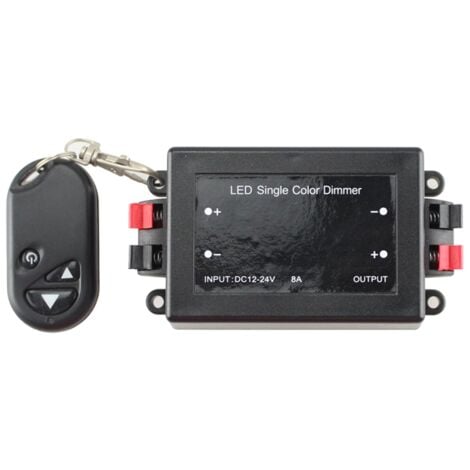 3-button led controller monochrome lamp with module RF wireless remote ...