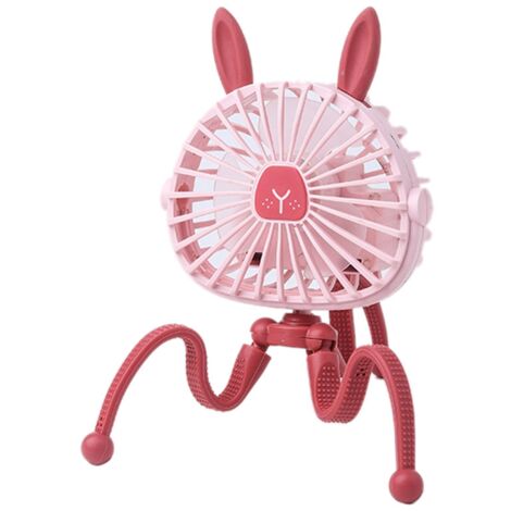 Cute Cartoons Octopus Portable USB Fans Handheld Baby Stroller Bracket ...