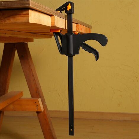 10 Pieces 4 Inch Quick Release Grip F Clamps Ratchet Bar Clamps Wood ...