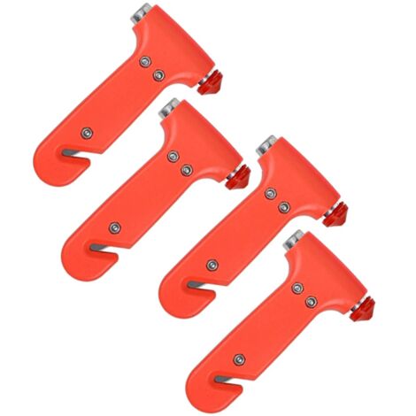 4-Piece Rescue Tool Safety Hammer for Safety Belt Window Switch ...
