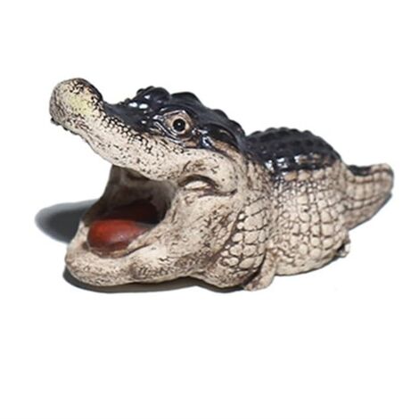Crocodile Baby Figurine Tea Pet for Home Garden Decor, Cute Crocodile ...