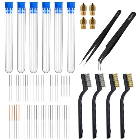 3Dprinter brass nozzle cleaning tool set stainless steel nozzle ...