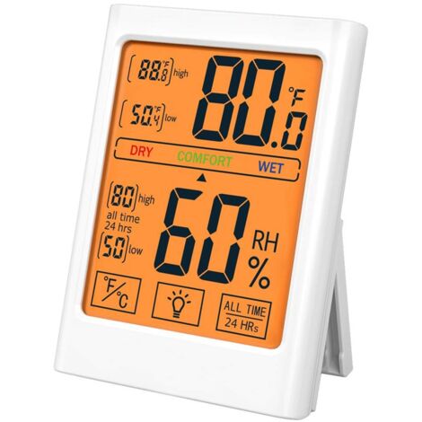 Digital Hygrometer Indoor Thermometer Humidity Meter Room Thermometer ...