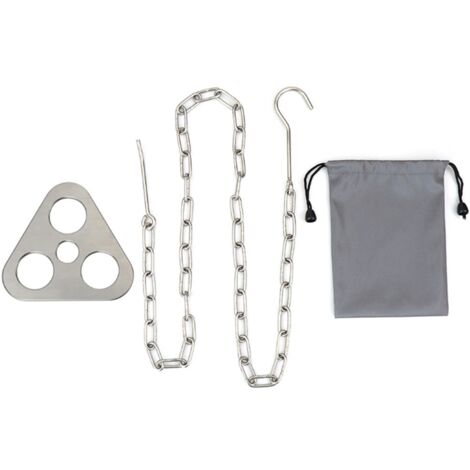 Outdoor Stainless Steel Triangle Bonfire Rack Portable Picnic Hanging ...