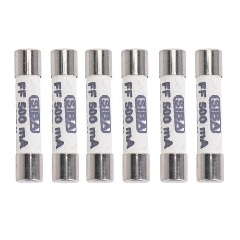 Amico 1000V 500mA 6.3 x 32mm White Ceramic Fuse for Multimeter X6 I008811