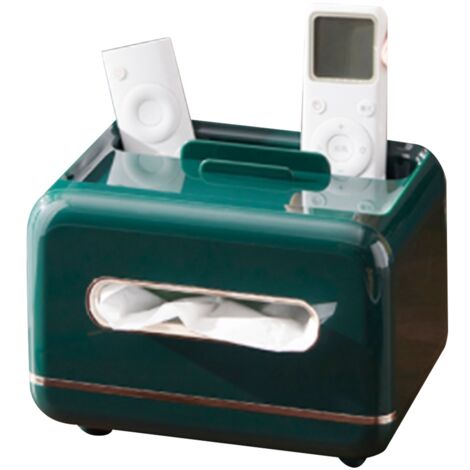Tissue Boxes with Remote Control Holder Multifunctional Tissue Paper ...