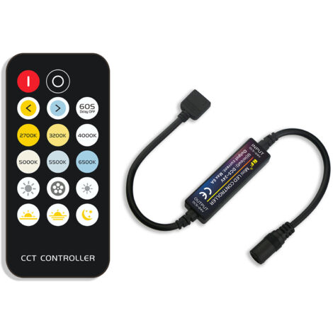 LED Controller Mini Wireless RF 17-Key Remote Control Constant Pressure ...