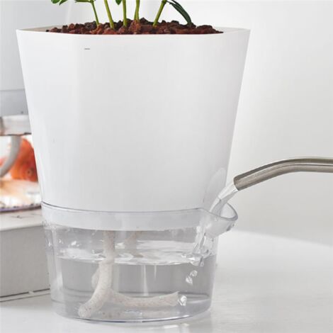 Hydroponic Automatic Water Absorption Succulent Flower Pot Self ...
