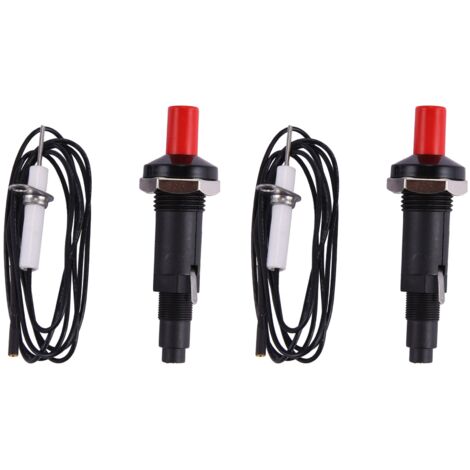Piezo gnition Set With Cable 1000mm Long Push Button Kitchen Lighters ...
