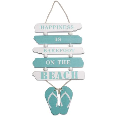Wooden Wall Decorative Sign Beach Plaque Door Decor Hanging Wall Sign ...