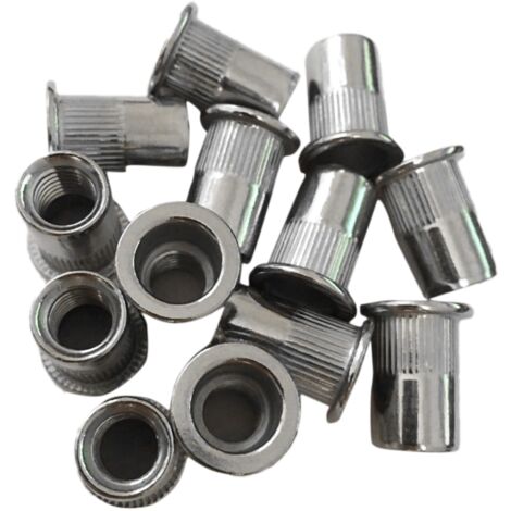 30pcs M8 Rivet Nuts Stainless Steel Threaded Rivet Insert Nuts M8-1.25mm