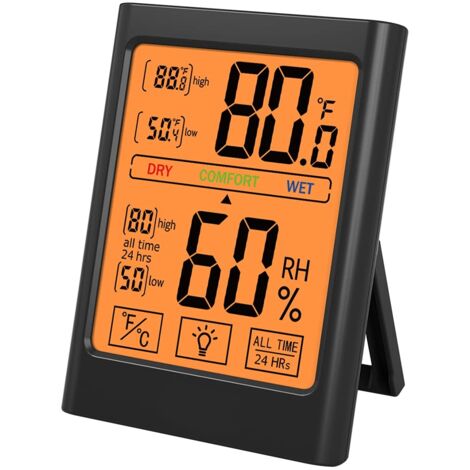 Digital Hygrometer Indoor Thermometer Humidity Meter Room Thermometer ...