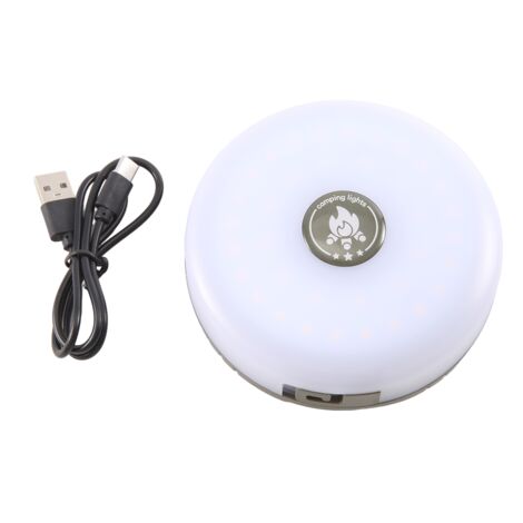 LED Camping Lights USB Rechargeable Colorful Warm Light 2-In-1 10M ...