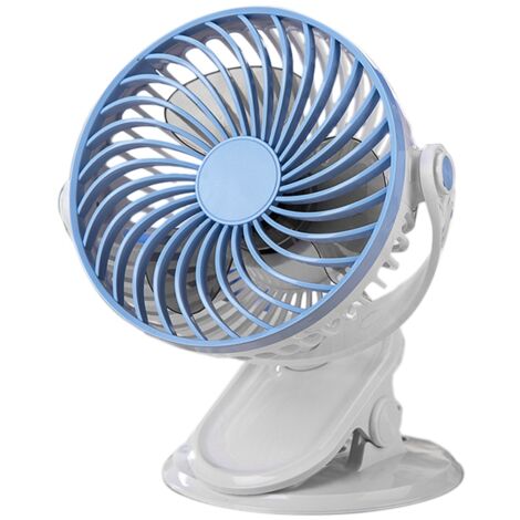 D601 Clip Fan, Usb Power Supply, 2-Speed Adjustable 360°Rotating ...