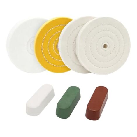 4pcs Buffing Polishing Wheels,Soft/Fine/Medium for Bench Grinder Tool ...