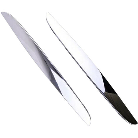 2Pcs Chrome ABS Front Bumper Above Kidney Grille Hood Cover Trim ...