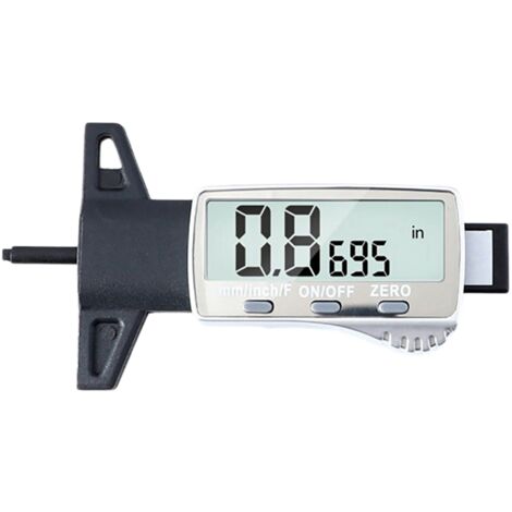 Digital Tread Depth Gauge Metric/Inch/Fraction Big Lcd Display Caliper ...