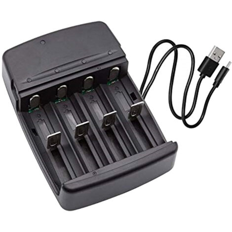 Smart USB Li-Ion 18650 26650 Battery Charger Portable Power Charging 4 ...