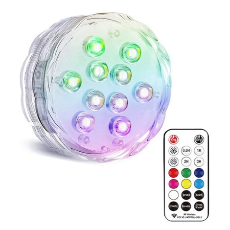 Bath Tub Lights Wireless, Battery Operated Waterproof Glow Light for ...