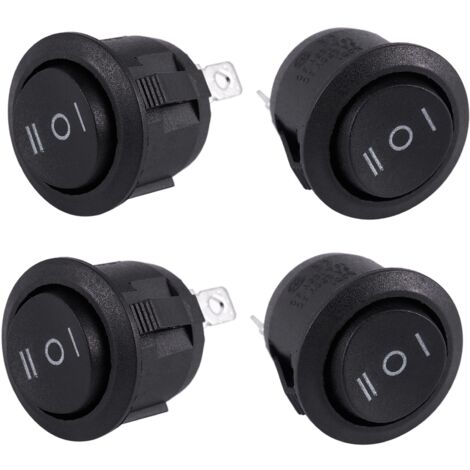 2 x AC 6A/250V 10A/125V 3 Pin SPDT ON/OFF/ON 3 Position Round Boat ...