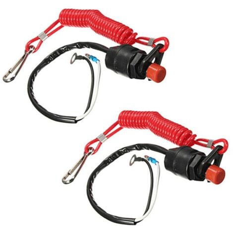Boat Motor Emergency Kill Stop Switch for Yamaha /Tohatsu Outboard Stop ...