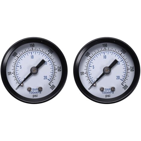 TS-40 1/8" Mini Pressure Gauge For Fuel Air Oil Liquid Water 0-20bar ...