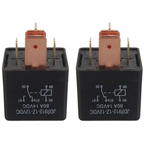 80A DC 12V 5 Pin DIY Power Relay Car Truck Vehicle X2 I161828