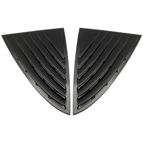Matte Black Rear Window Triangular Shutter Deflector Window Stickers ...