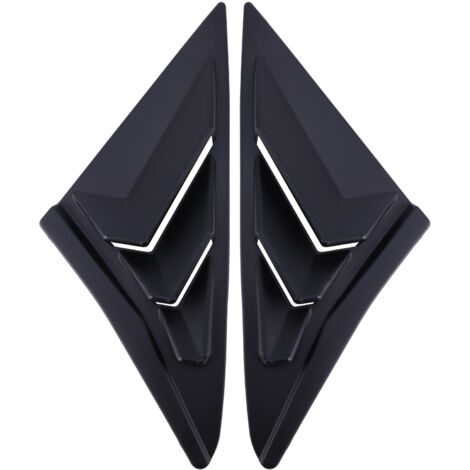 Matte Black Car Side Vent Window Louver Shutter Covers Trim for Honda ...