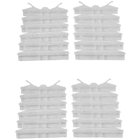 24 Packs Bee Hive Beetle Trap,Clear Plastic Reusable Beetle Blaster ...
