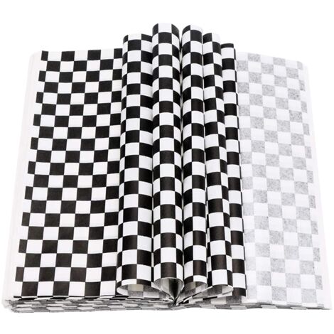 Grease Resistant Black Sandwich Paper Liner 200 Sheet Pack for Grease ...