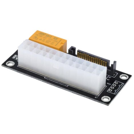 Dual PSU Power Supply Sync Adapter Add2psu ATX 24Pin To 15pin SATA ...