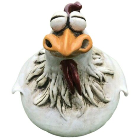Funny Chicken Yard Art Chicken Home Decoration Backyard Lawn Garden Stakes Farm Rooster Hen ...