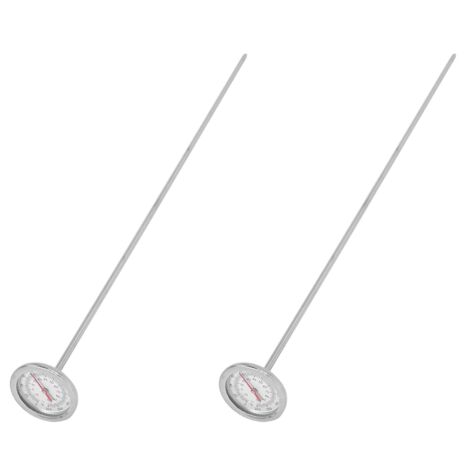 2X Long Stem Compost Soil Thermometer - Fast Response Stainless Steel ...