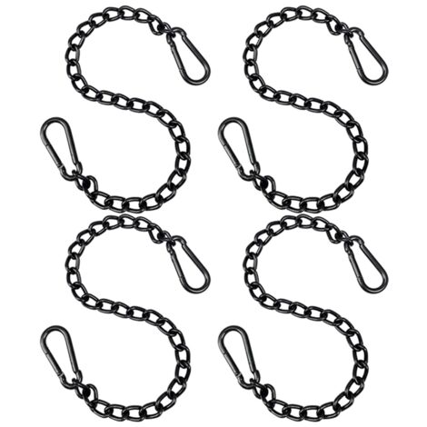 Steel Hanging Chair Chain with Two Carabiners, Heavy Duty Porch Swing ...