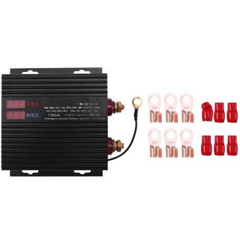 12V-24V 150A car dual battery isolator with display voltage power battery protector suitable for ...