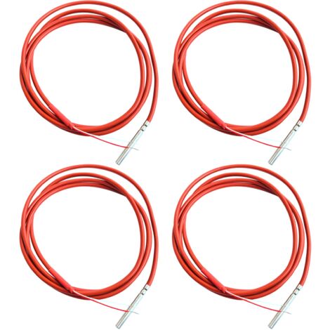 2 Wire PT1000 Temperature Sensor Thermistor Silicone Gel Coated 1 ...