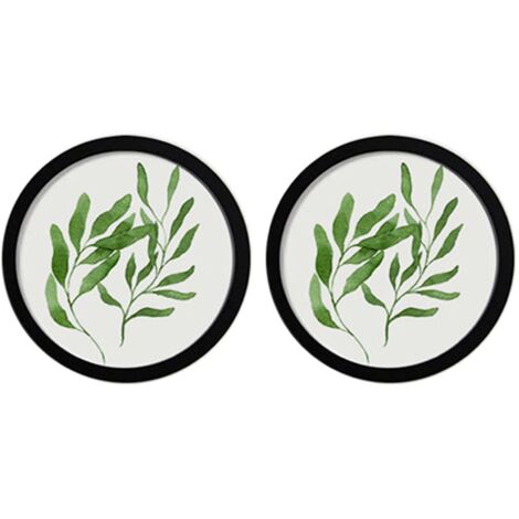 10inch Round Wooden Picture Frames Creative Gift DIY Wall Hanging Wood ...