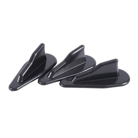 Universal EVO-Style ABS Roof Shark Fins Spoiler Wing Kit Vortex ...