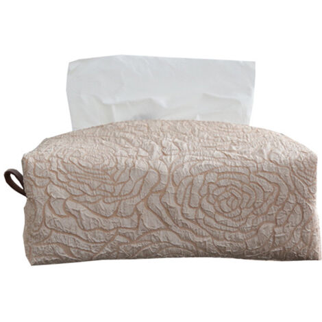 Nordic Creative Embossed Rose Decorative Tissue Box Cosmetic Storage ...