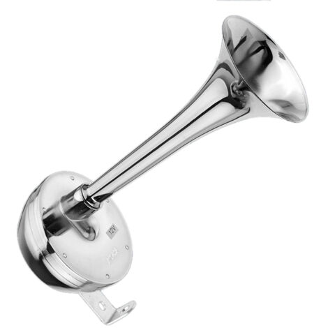 12V 126DB Car Universal Super Loud Air Horn Chrome Tracheal with ...