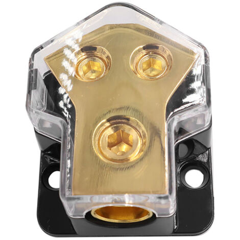 2 Way Power Distribution Block 1 in 2 Out Car Audio Stereo Amp ...