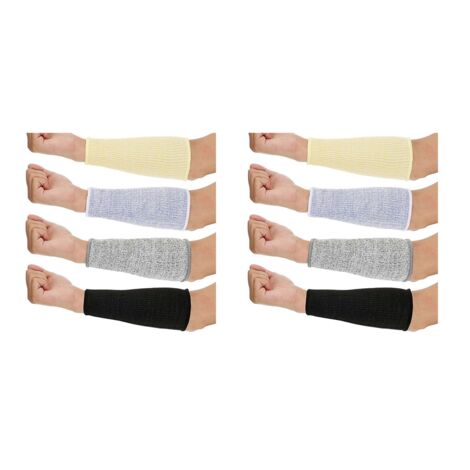 8 Pair Cut and Burn Resistant Sleeves Arm Protection Sleeves Forearm ...