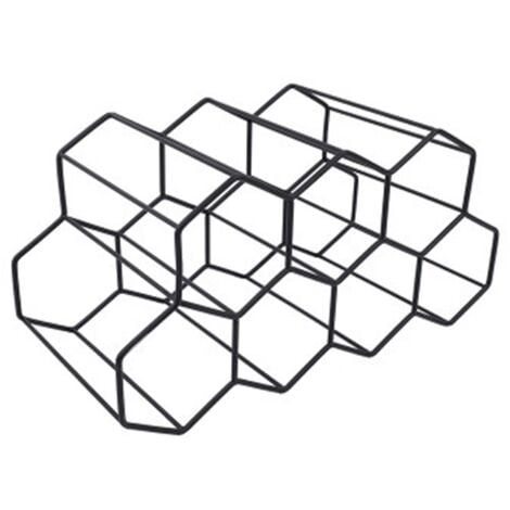 Home Living Room Grape Wine Rack,Modern Metal Honeycomb Wine Rack Wine ...