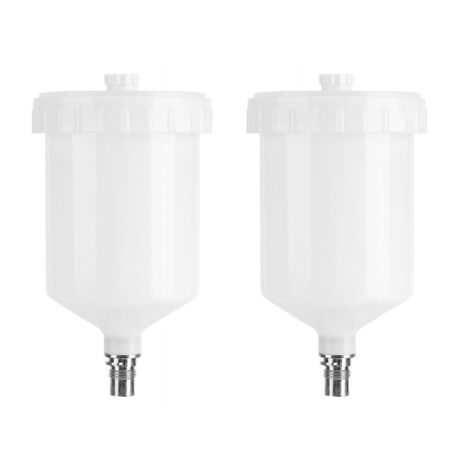 600ml Plastic HVLP Paint Cup Pot For SATA sprayer cup Connector Jet ...